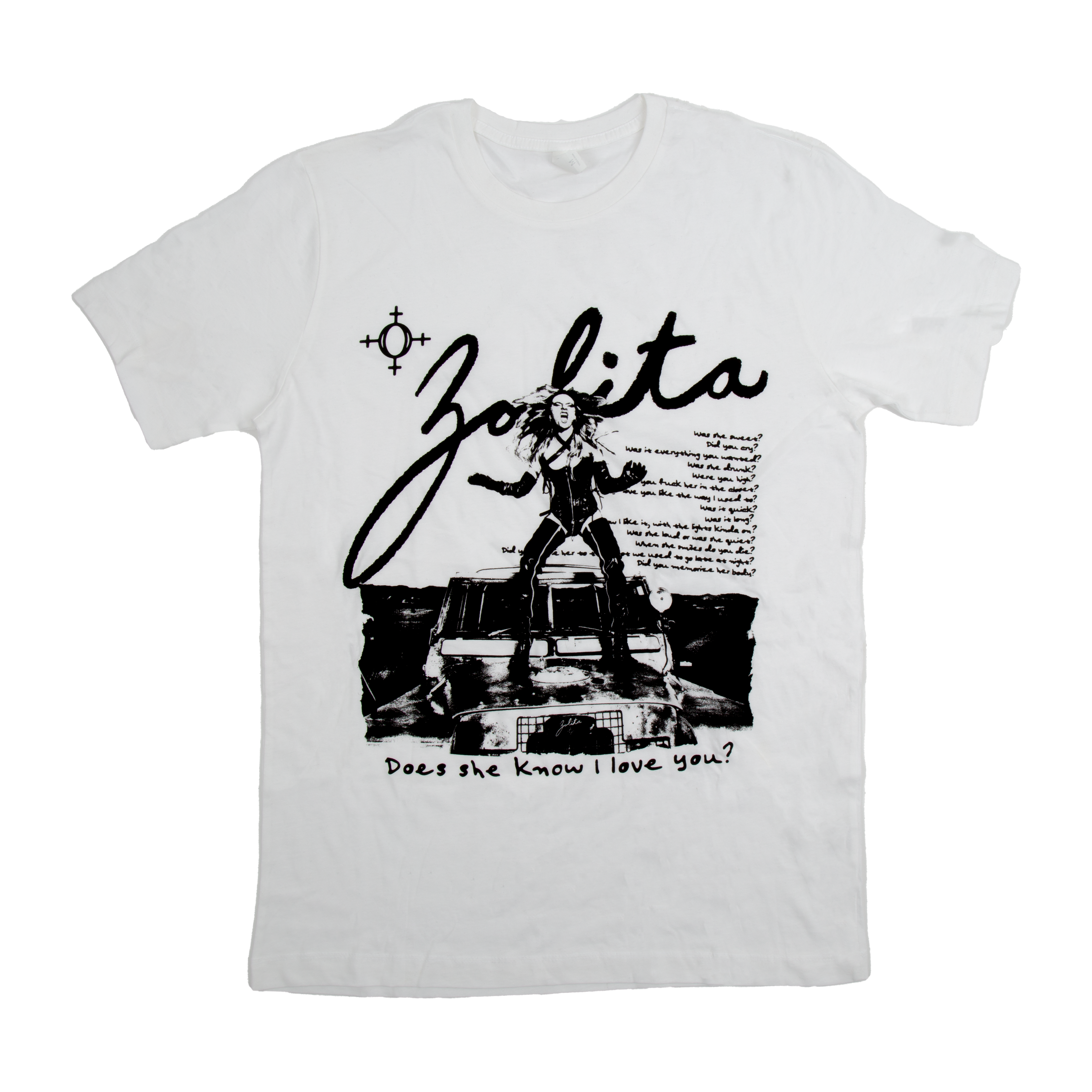 Does She Know Tee – Zolita